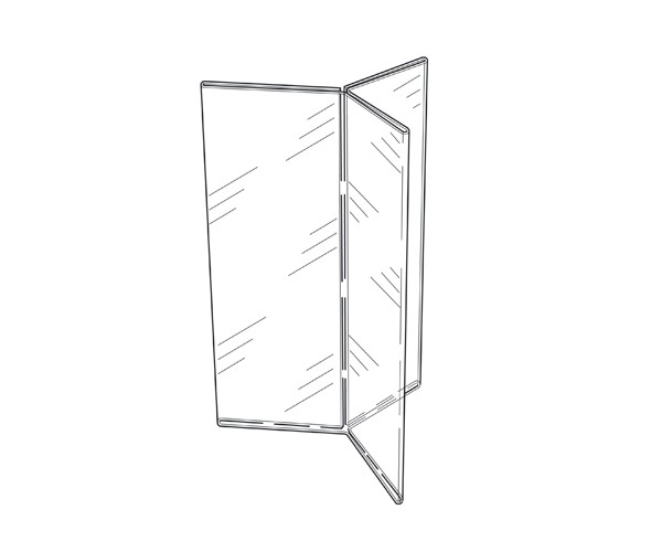 3 Sided Sign Holder - Alplas