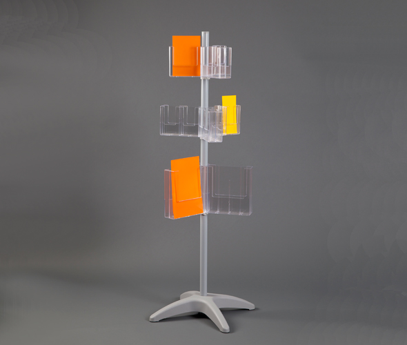 A4, A5 & 1/3rd A4 Floor Standing Dispenser Carousel - Alplas