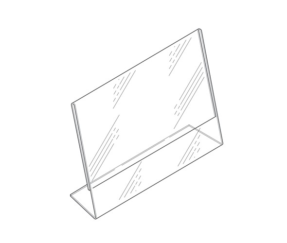 Clear Acrylic Angled Sign Holder A3, A5, A4 and 1/3rd A4