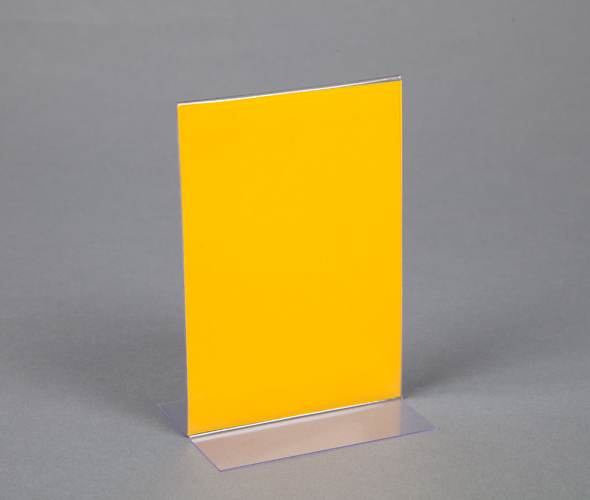 Budget Angled Sign Holder - Flexible PVC - Alplas