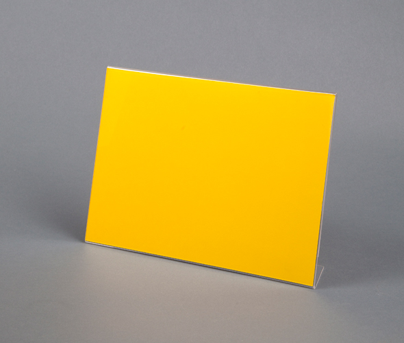 Angled Sign Holder - Styrene - Alplas