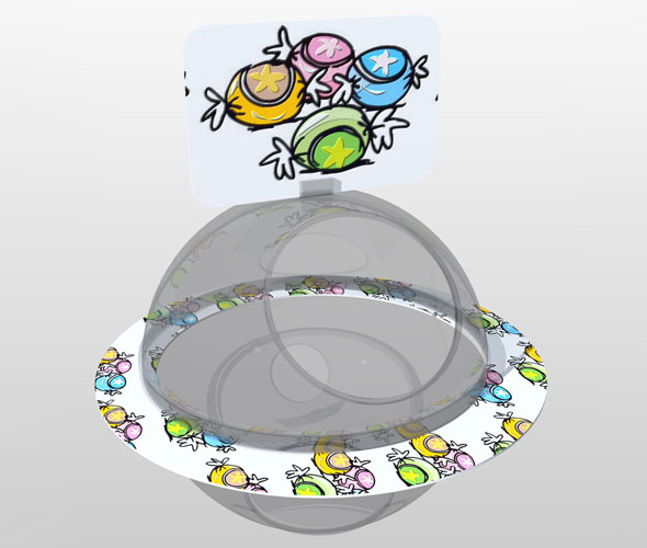 Clear Plastic Display Sphere - Alplas