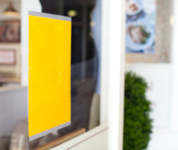 Electrostatic Window Sign Holder - Alplas