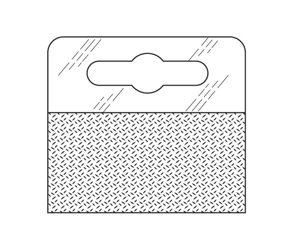 Self Adhesive Euro Hang Tag - 48x48mm - Buy Online