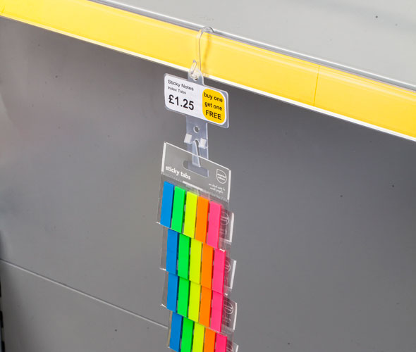 Fast Load Merchandising Strip with Header - Alplas