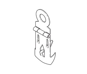 Foam Board Hanging Clip - Alplas