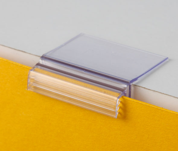 Hinged Shelf Sign Holder - Alplas