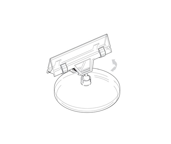 Large Round Base Spring Sign Holder - Alplas