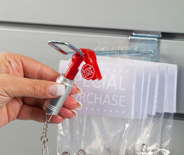 Magnetic Merchandising Hook Lock - Alplas