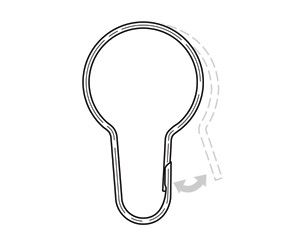 Metal Pear Clip - Alplas
