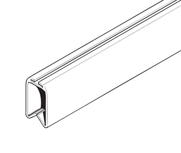 Clear Oval Poster Gripper - Alplas