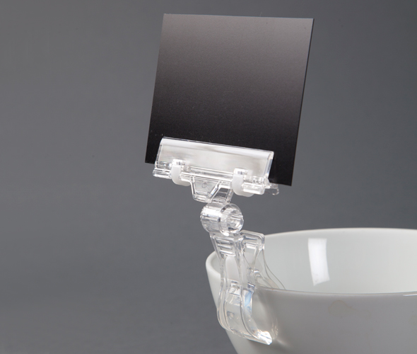 Clear Ratchet Ticket Holder Spring Clip - Alplas