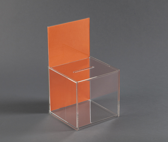 Plastic Suggestion Box with Large Sign Holder - Alplas