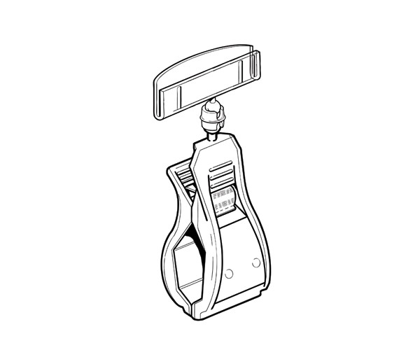 Plastic Ticket Holder Clip - Alplas