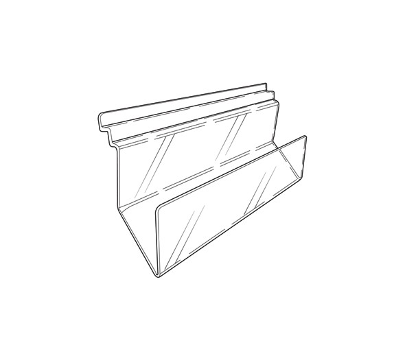 Slatwall Slanted Shelf - Alplas