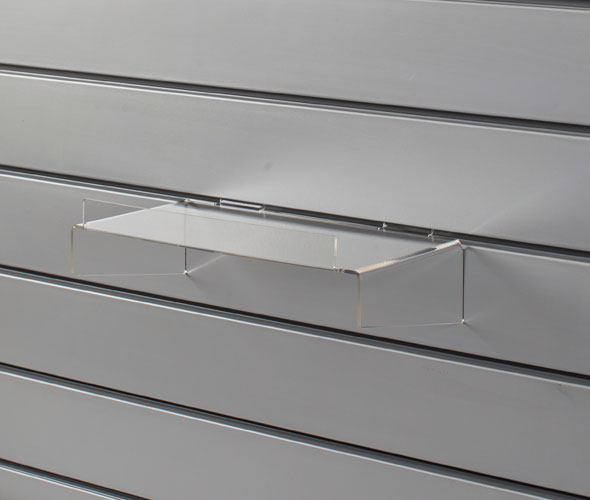 Slatwall Support Flat Shelf with Lip - Alplas