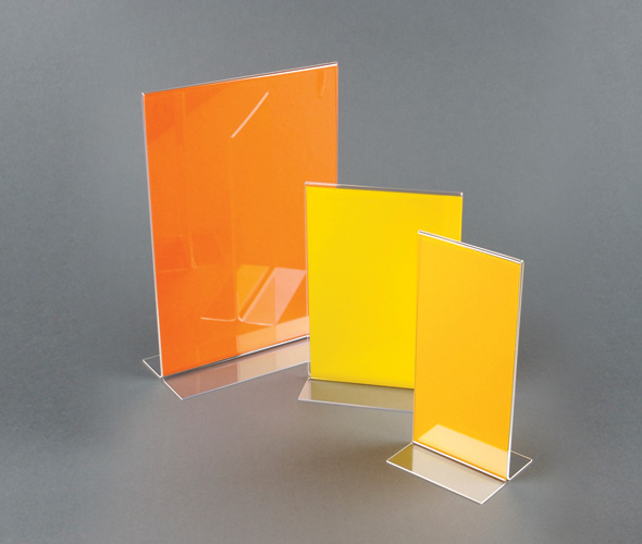 Straight Styrene Menu Holder - A4, A5 & 1/3rd A4 (DL size)