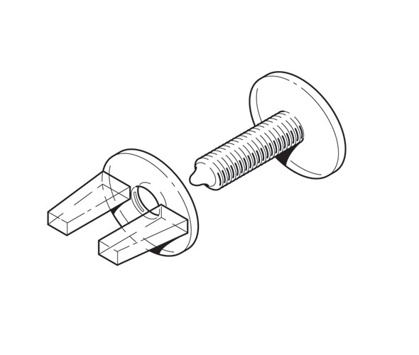 Clear Plastic Viking Screw - Alplas