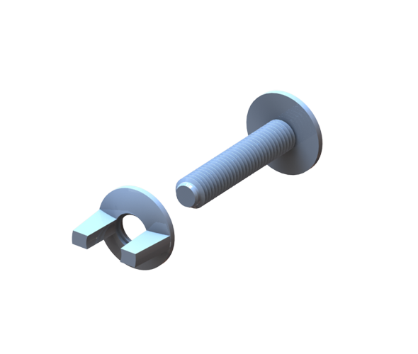 Clear Plastic Viking Screw - Alplas