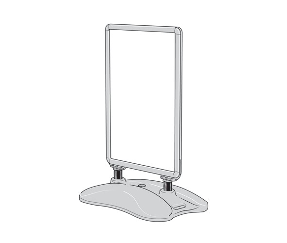 Heavy-Duty A1 Water Base Pavement Sign for Outdoor Displays