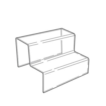 Clear Acrylic 2 Step Display - Alplas