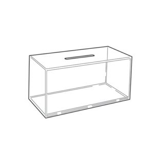 Small Clear Acrylic Suggestion Box - Alplas