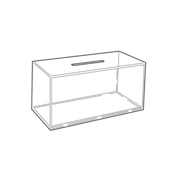 Small Clear Acrylic Suggestion Box - Alplas