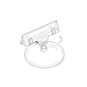 Large Round Base Spring Sign Holder - Alplas