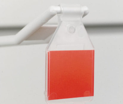 Clear Swing Price Tag for 4.8mm wire (25x27mm) - Alplas