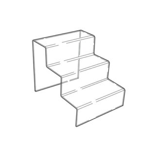 Acrylic 3 Step Display - Alplas