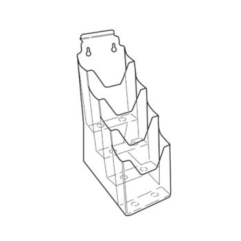 Tiered Slatwall Leaflet Dispenser - Alplas