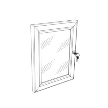 Lockable Poster Cases - Alplas