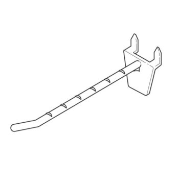 Quickstab Single Prong Ribbed Hook - Alplas