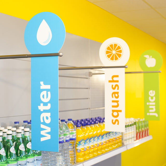 Aisle Fin Holder - with Printlock (Double Slot) - Alplas