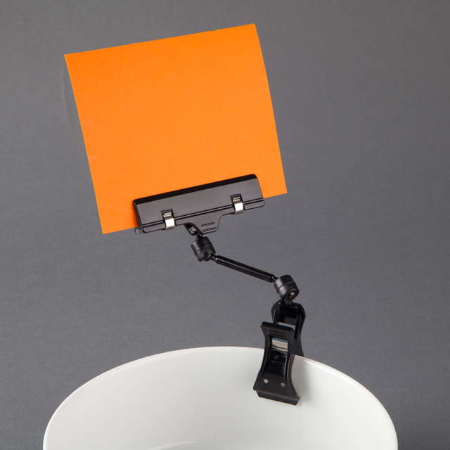 Black Elevated Ticket Holder Spring Clip - Alplas