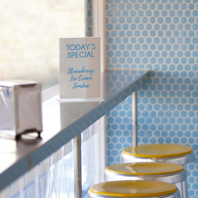 Straight Styrene Menu Holder - A4, A5 & 1/3rd A4 (DL size)