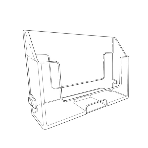 A6 Postcard Holder Counter Top Display Stands | Alplas