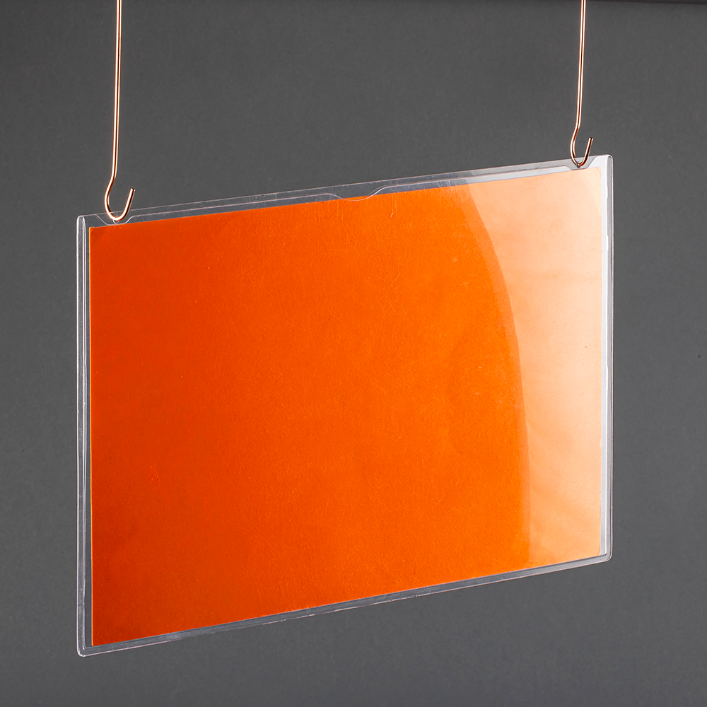 Clear PVC Hanging Sign Holder - Buy Online