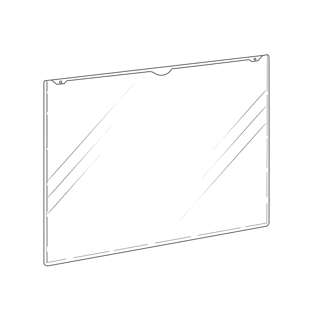 Clear PVC Hanging Sign Holder - Buy Online