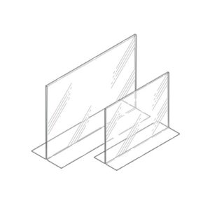 Straight Clear Styrene Menu Holder - A4 & A5 - Buy Online