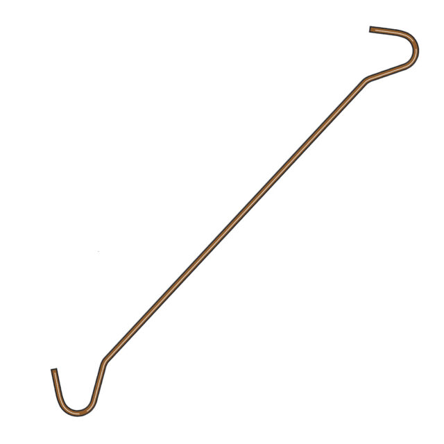 Double Ended Hook - Copper finish - Alplas