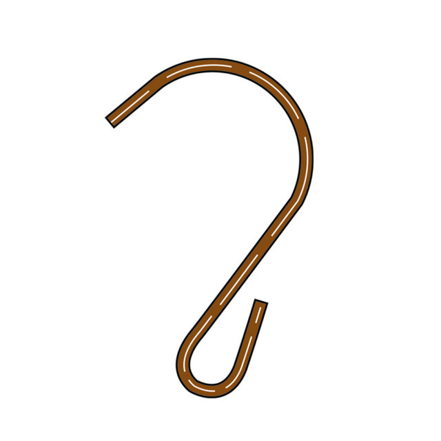 Metal S Hook - Copper Finish - Alplas